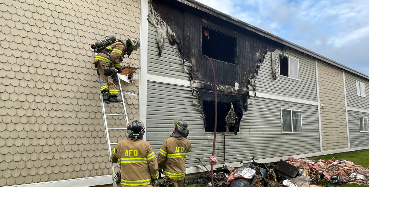 Seven displaced after fire damages Anchorage apartment building | Local ...