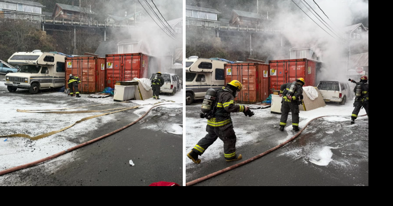 Vehicle fire in Ketchikan spreads to shipping container, no injuries ...