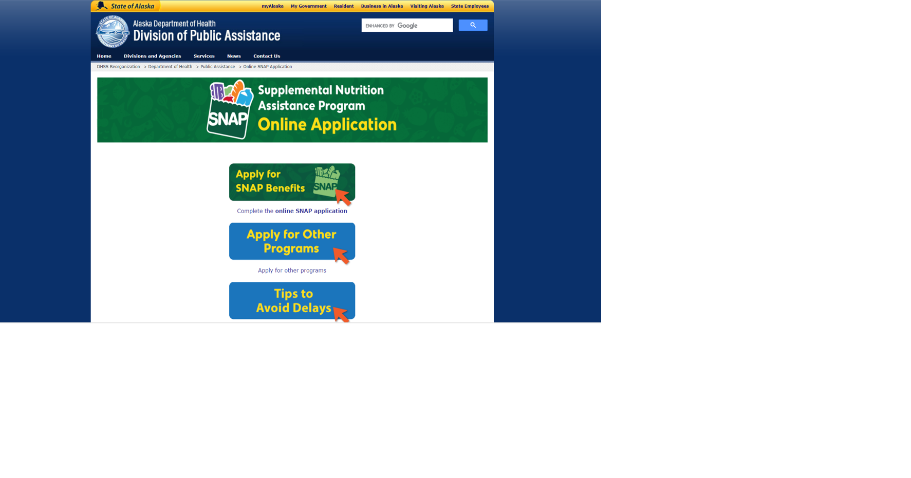 Division of Public Assistance launches new online SNAP application ...