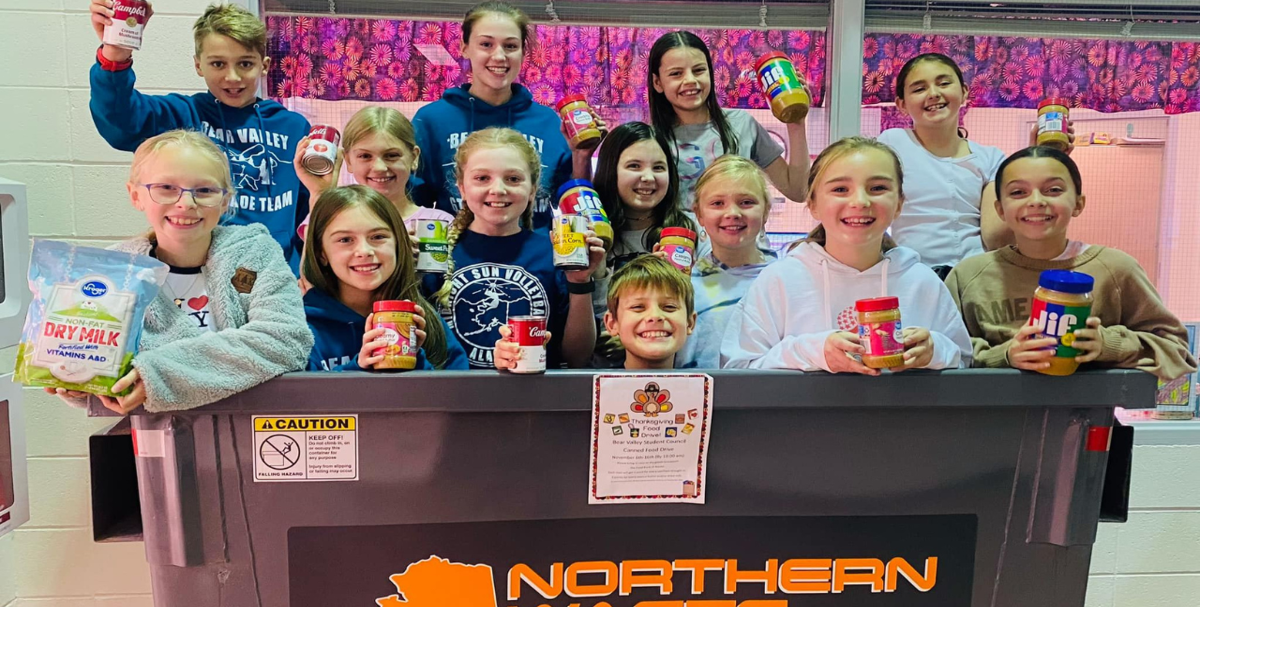 Bear Valley Elementary students fill dumpsters with food for those in ...