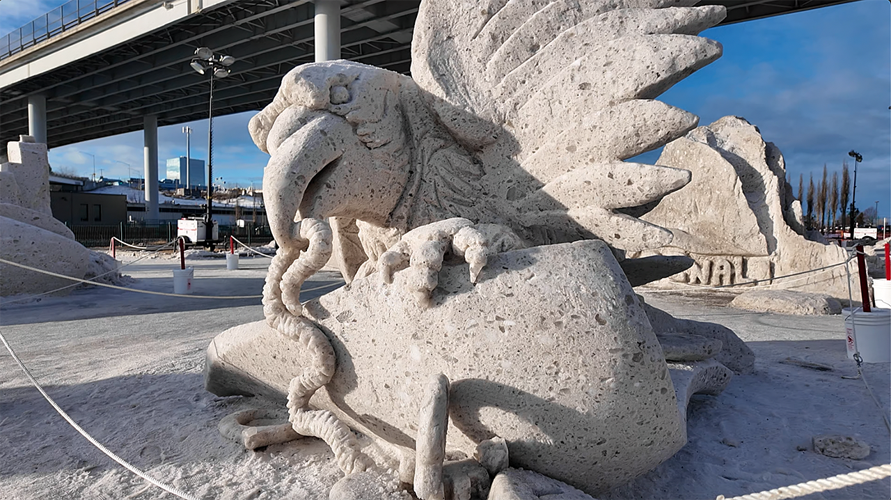 Fur Rondy Snow Sculpture competition showcases unique artistry despite ...