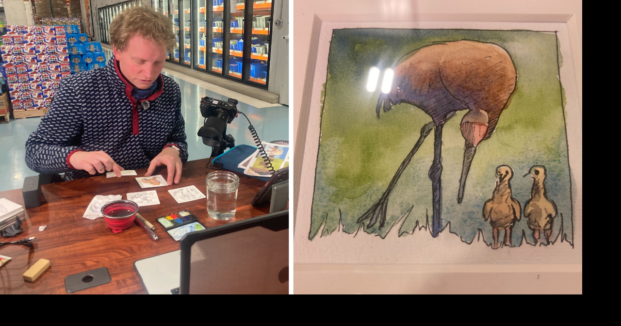 Alaska artist Max Romey paints 32 works to support Food Bank of Alaska ...