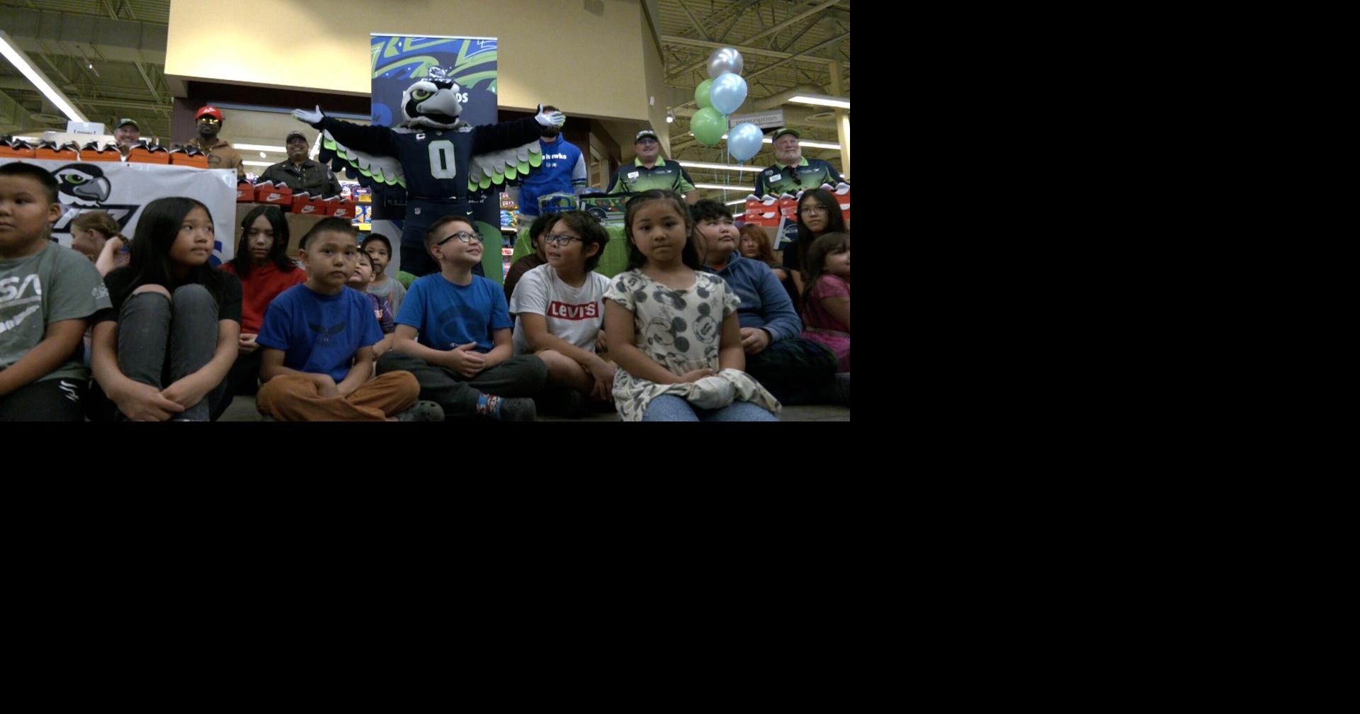 The Seattle Seahawks and mascot Blitz were in town for the annual Kicks ...