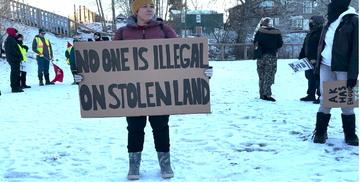 Anchorage protesters rally against deportation, immigration advocates ...
