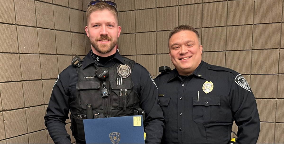 Hometown Heroes: Officer Jacob Murray receives Life Saving Award | Homepage | youralaskalink.com