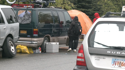 City Crews Clean Up Homeless Camp on Fairbanks Street in Anchorage ...