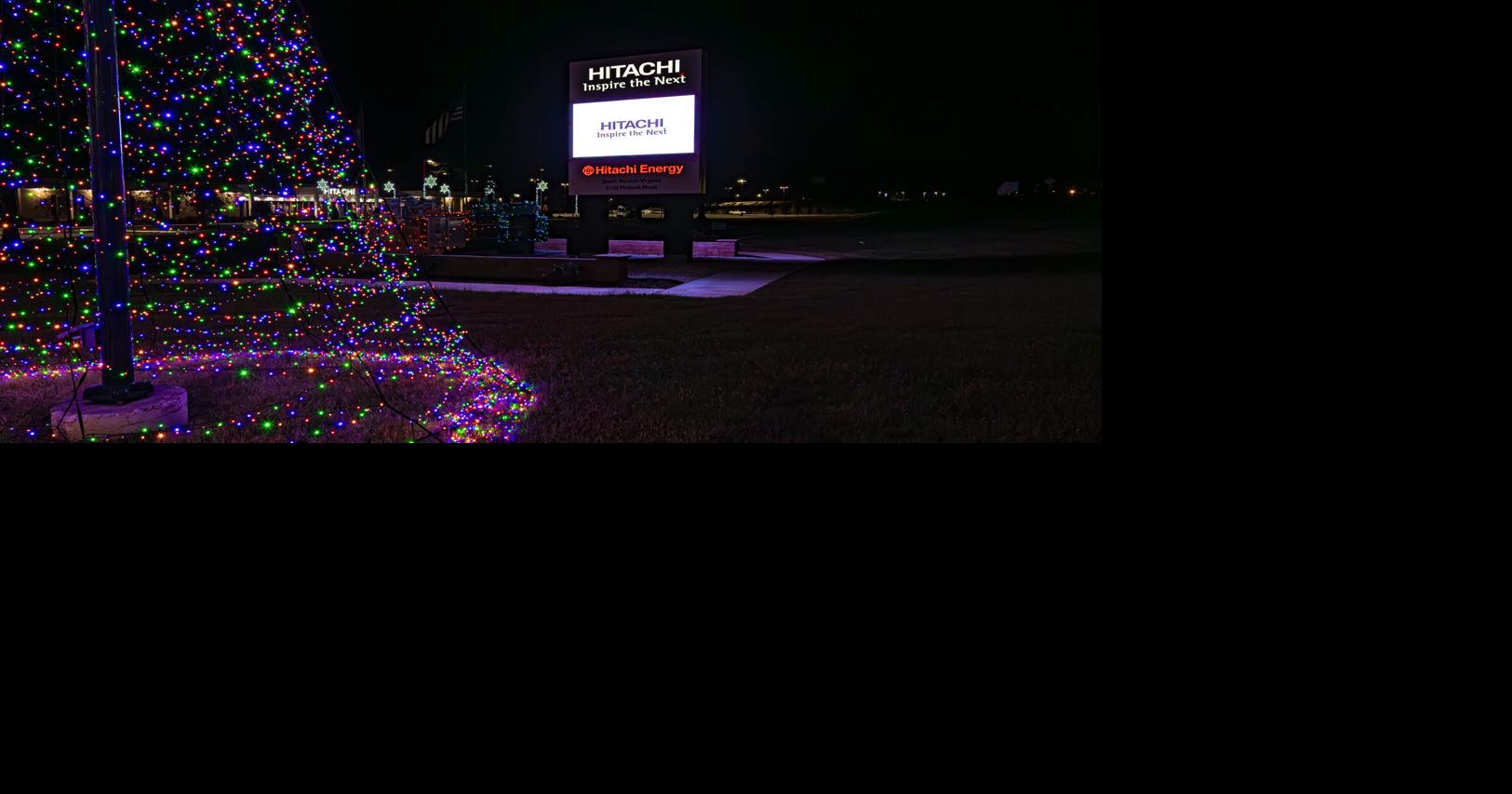 PHOTOS: Hitachi Energy display lights up the night along U.S. 58 ...
