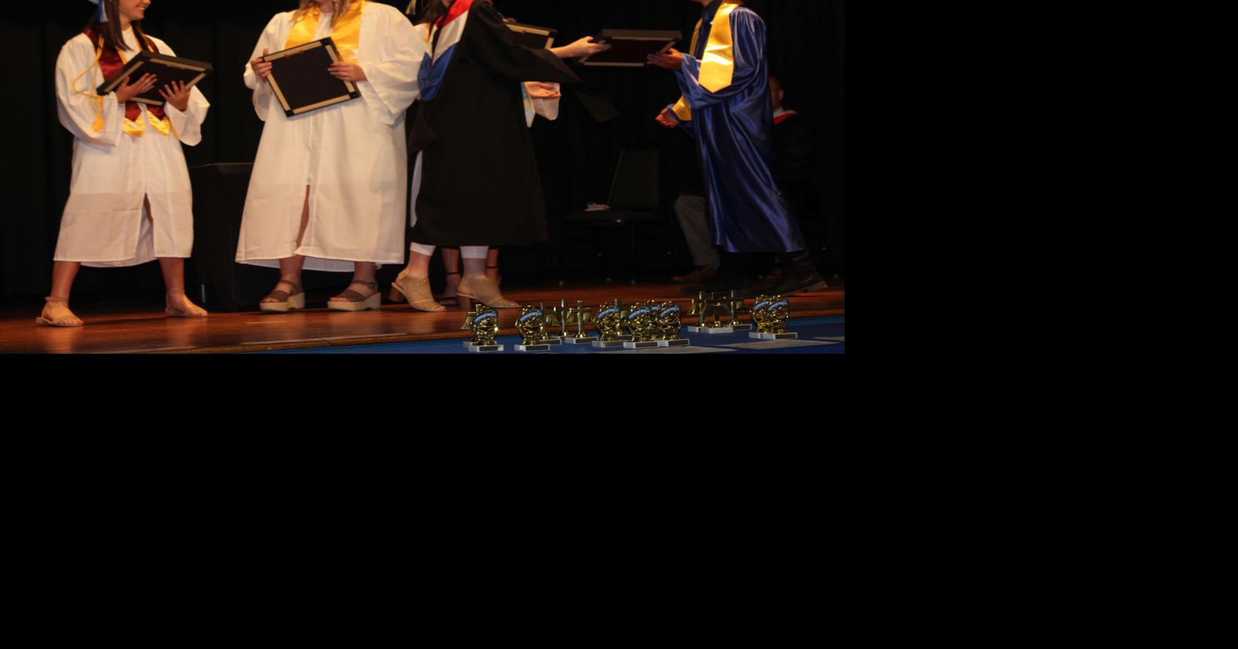 Small graduating class size allows for traditional pomp and ...