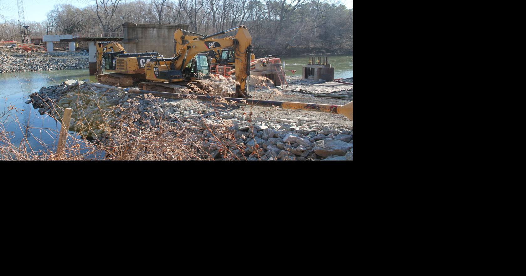 Connection construction continues for bridge spanning two counties ...