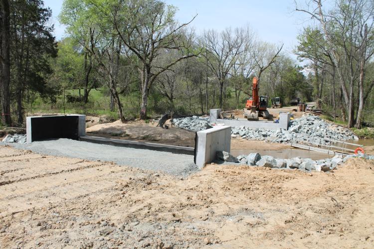 Beaming up: New bridge on Oak Level Road takes shape with Friday ...