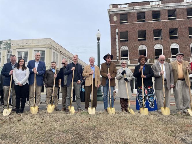 Crowd gathers outside future site of The Rook at South Boston Hotel to ...