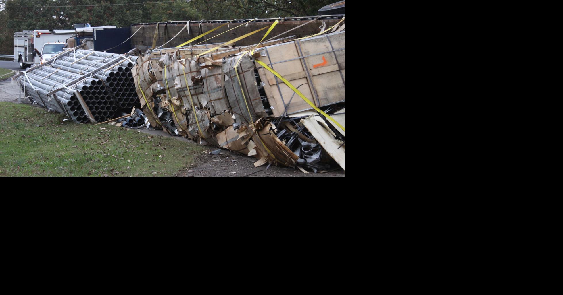 State police say shifting load causes tractor-trailer to flip | Local ...