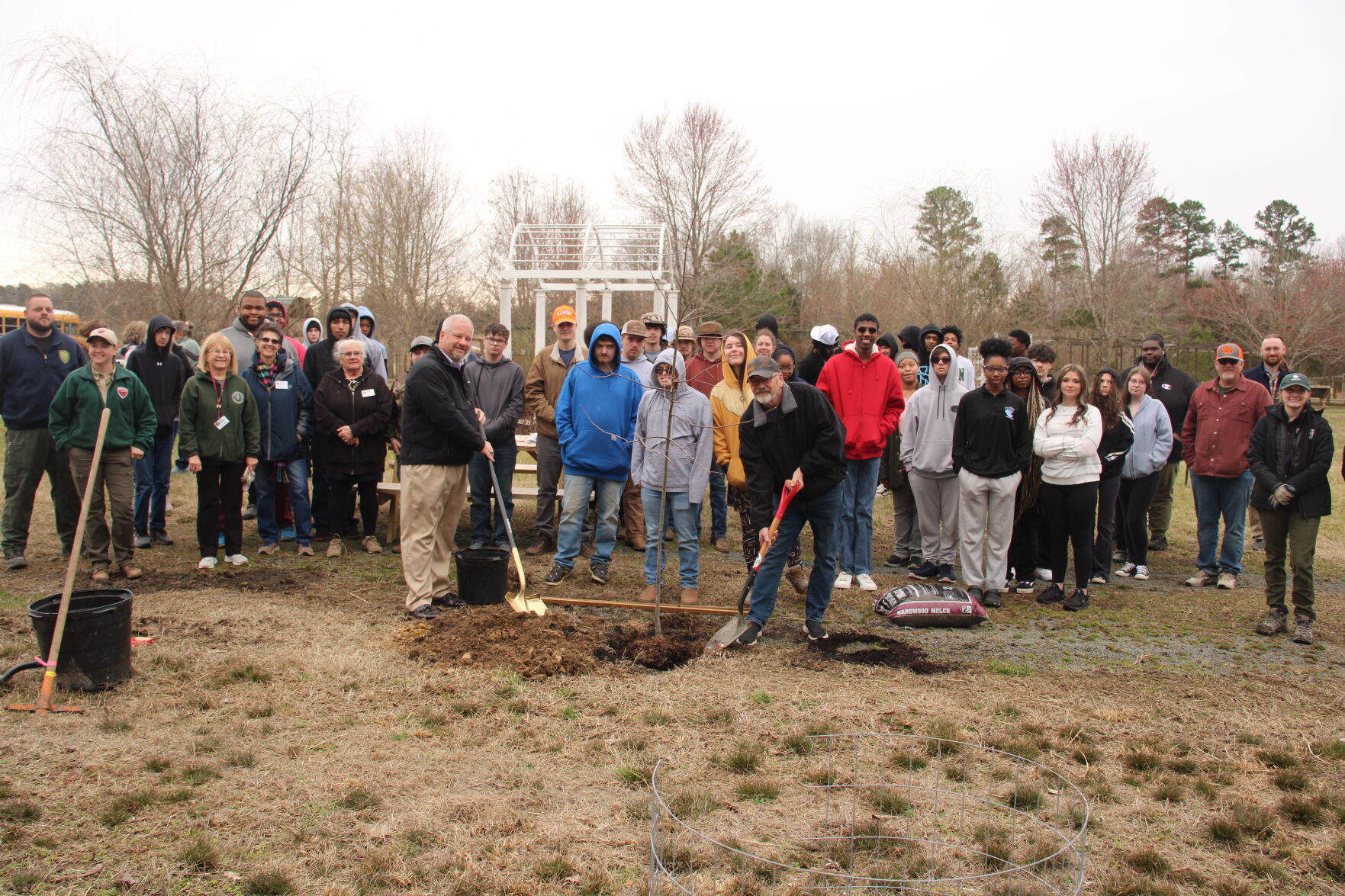 PHOTOS: Tree planting event with high school students hosted at ...