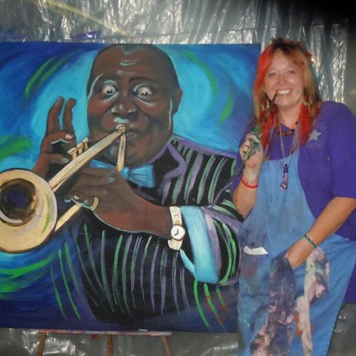 With colorfully creative murals, artist Mark Anthony is leaving her ...