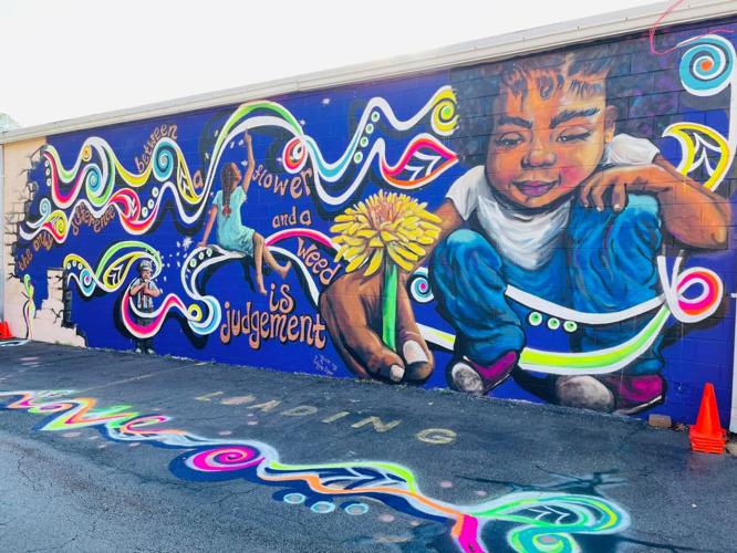With colorfully creative murals, artist Mark Anthony is leaving her ...
