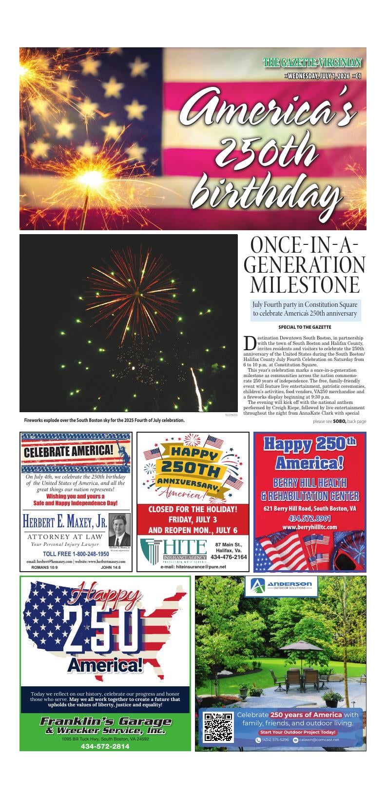Page C1 | Special Sections | yourgv.com