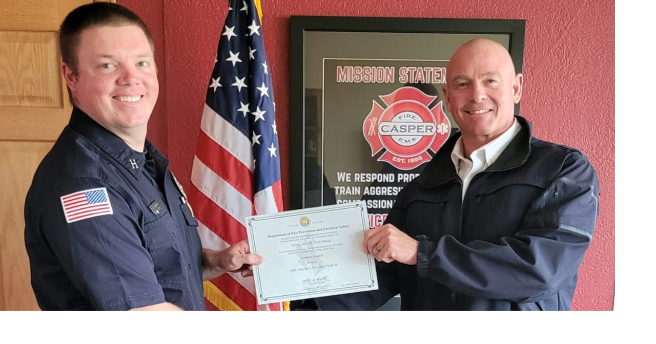 Casper Fire-EMS Captain Earns Top Wyoming Fire Instructor Certification | Homepage ...