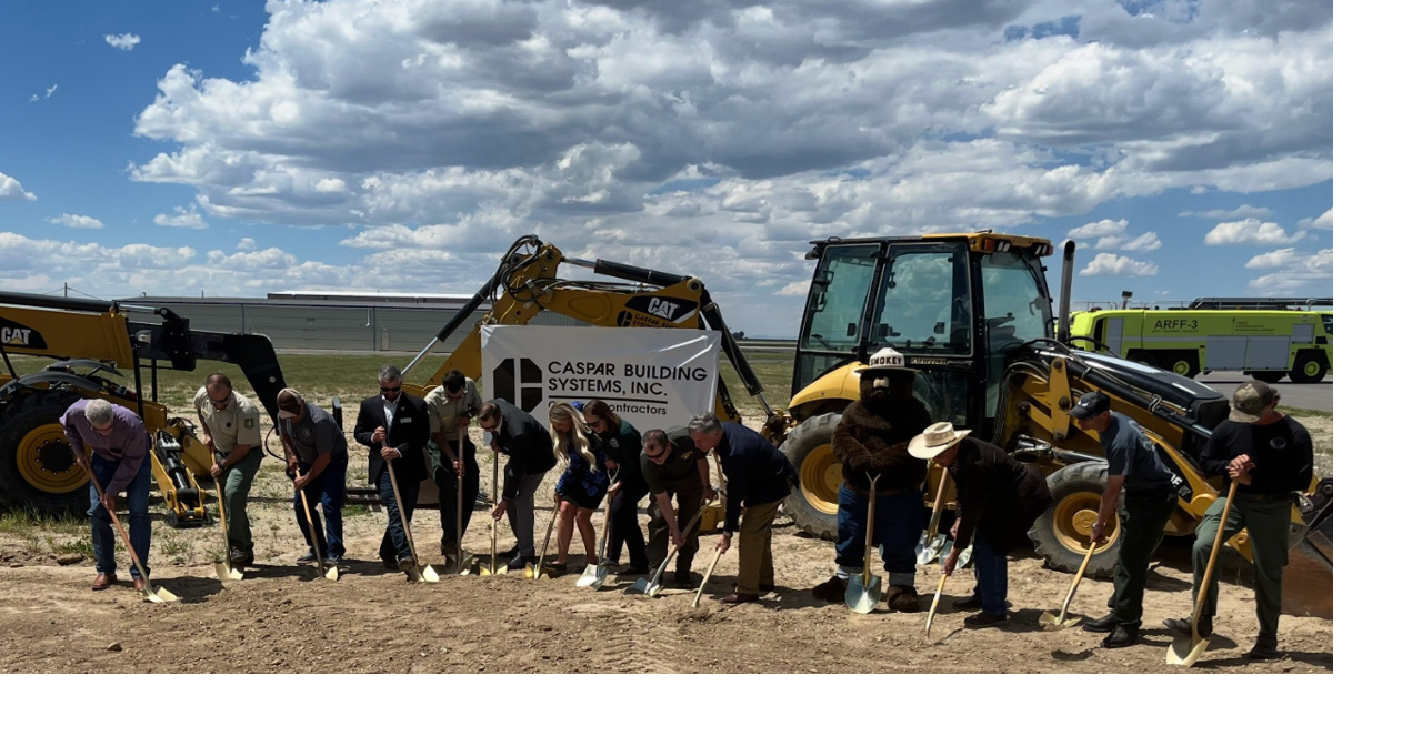 Groundbreaking held for new helibase at Casper Natrona County Airport ...