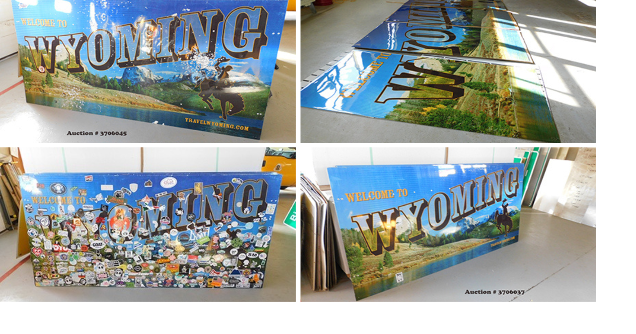 Own a piece of Wyoming history with iconic 'Welcome to Wyoming' signs ...