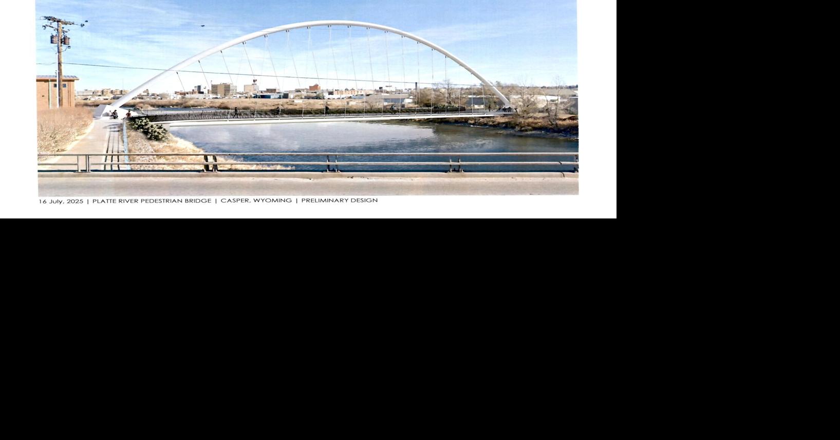Pedestrian bridge over North Platte unveiled by Casper City Council ...
