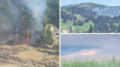 AROUND WYOMING: Crews Battle Wildfires Across the Region ...