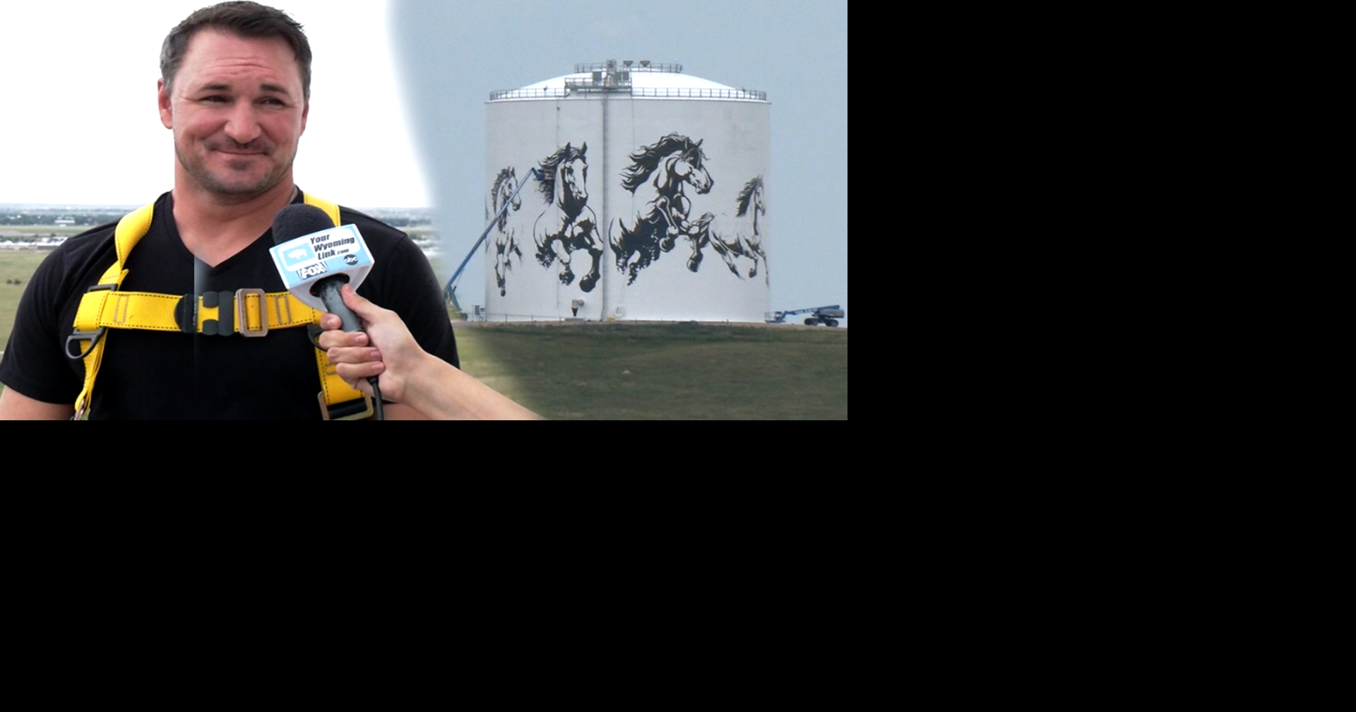 An interview high above Cheyenne with Jordan Dean, the water tower ...