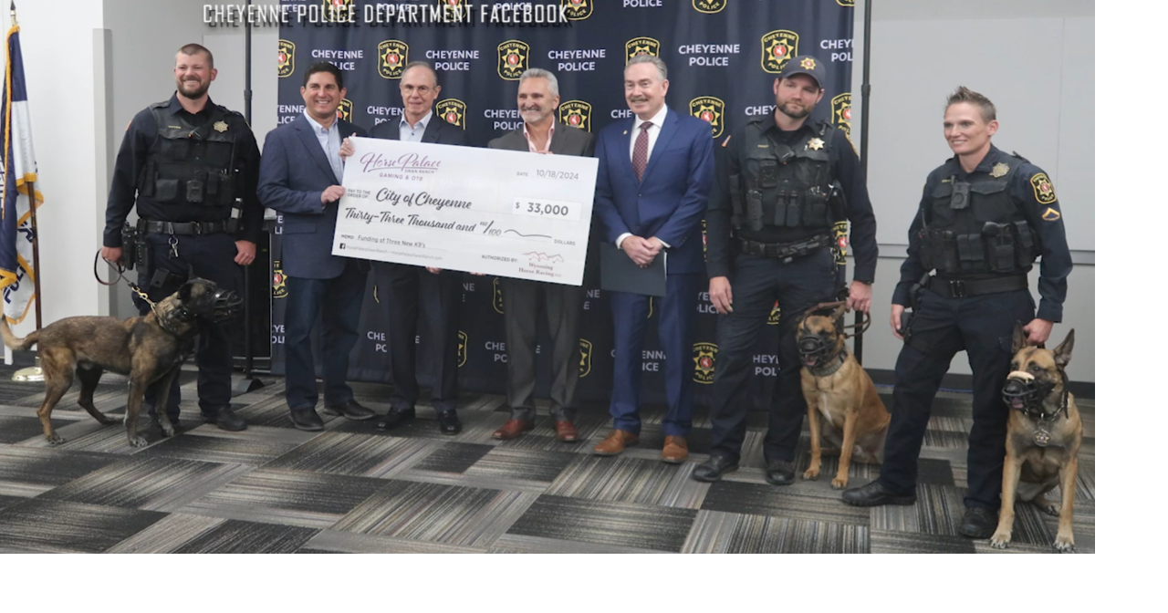 Cheyenne Police Department receives $33K donation for New K-9 Units ...