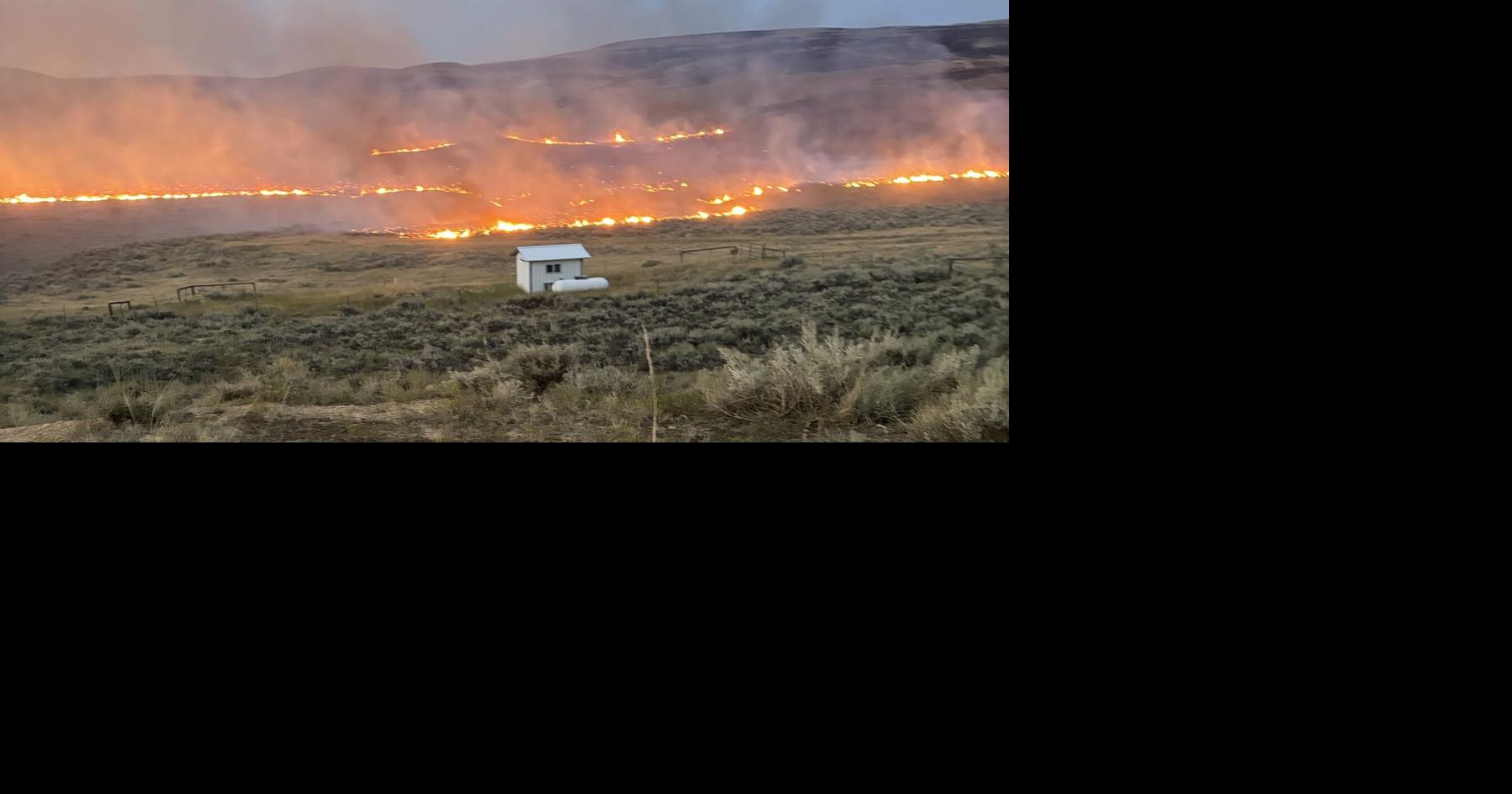 Red Canyon fire continues to burn a week later, devastating ranch land ...